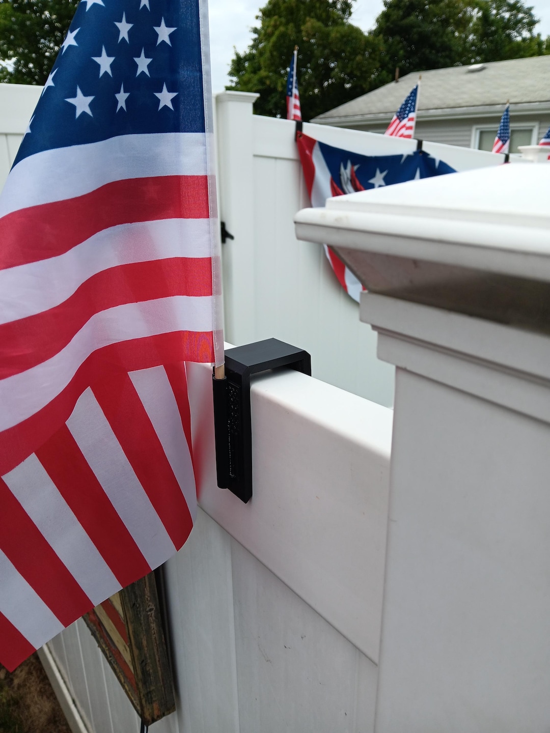 Dual-purpose Flag Brackets for Vinyl Fences - Etsy