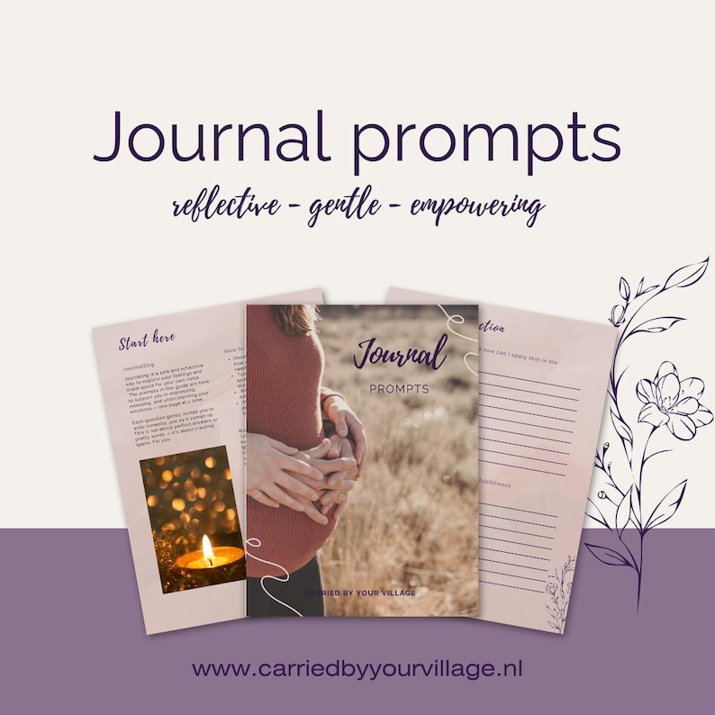 Printable Journal Prompts for Moms – Self-care Reflection Guide for ...