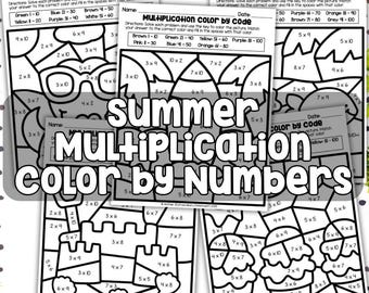 multiplication coloring worksheets 4th grade free