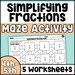 Simplifying Fractions Maze Worksheets: 4th & 5th Grade Math - Etsy