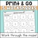 Simplifying Fractions Maze Worksheets: 4th & 5th Grade Math - Etsy