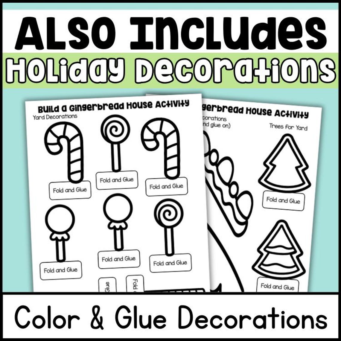 Gingerbread House Math Activity: Area & Perimeter Craft (3rd-6th Grade ...