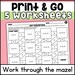 Skip Counting Worksheets Multiplication Maze 2nd & 3rd Grade Math ...