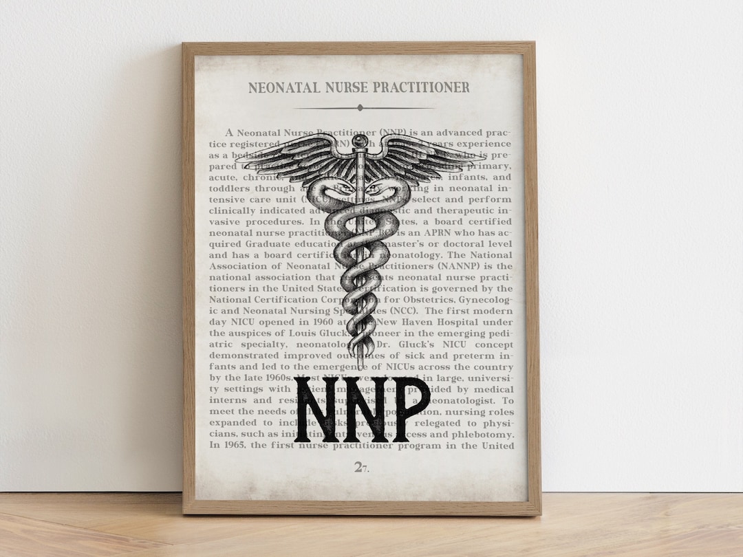Neonatal Nurse Practitioner Gift NNP Art Print NICU Neonatal Nurse ...