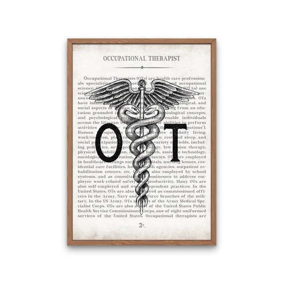 Occupational Therapist OT Art Print Occupation Therapy Gift - Etsy