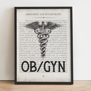 OBGYN Office Decor, Set of 2 OB/GYN Wall Art Print, Thank You Gift for ...