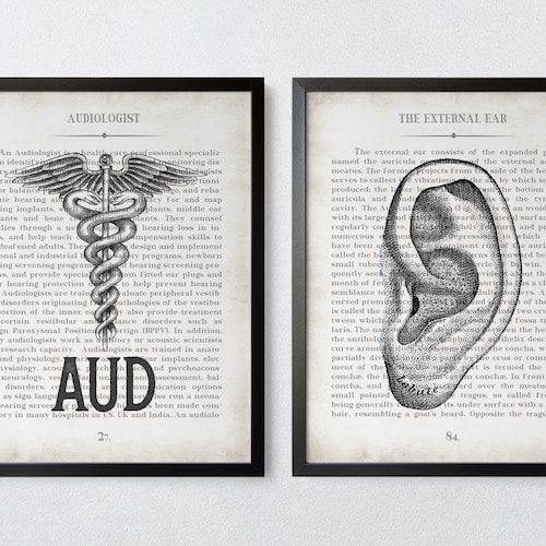 Ear Anatomy Print Hearing Doctor Gift Audiology Decor - Etsy