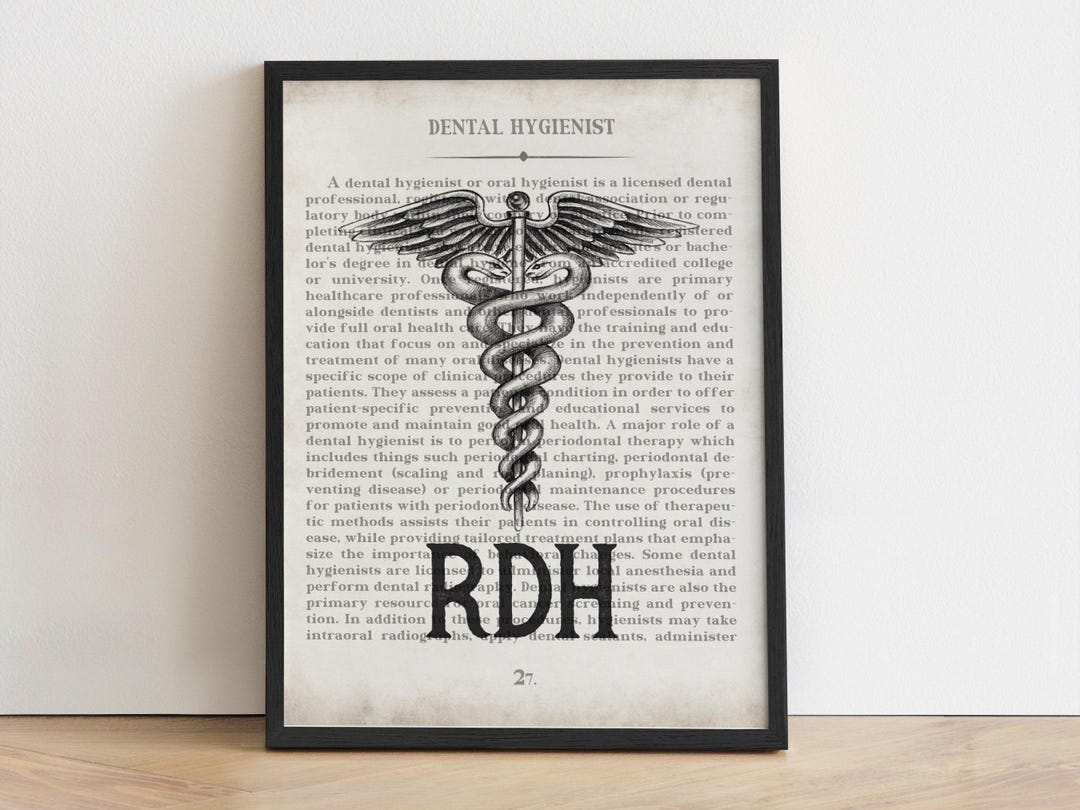 RDH Graduation Gift for Dental Hygienist - Office Decor - Etsy
