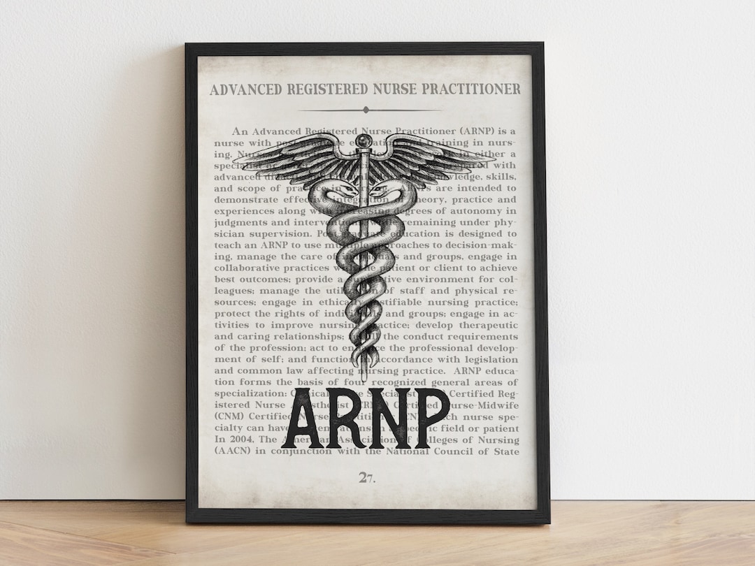 Nurse Practitioner Art Print Christmas Gift for ARNP Registered Nurse ...