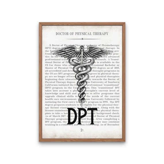 Physical Therapist Gift DPT Art Print Gift for DPT Doctor of - Etsy