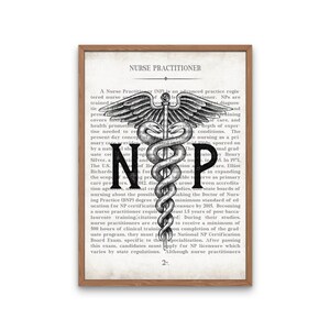 Nurse Practitioner Gift, NP Wall Art Print, NP School Student ...