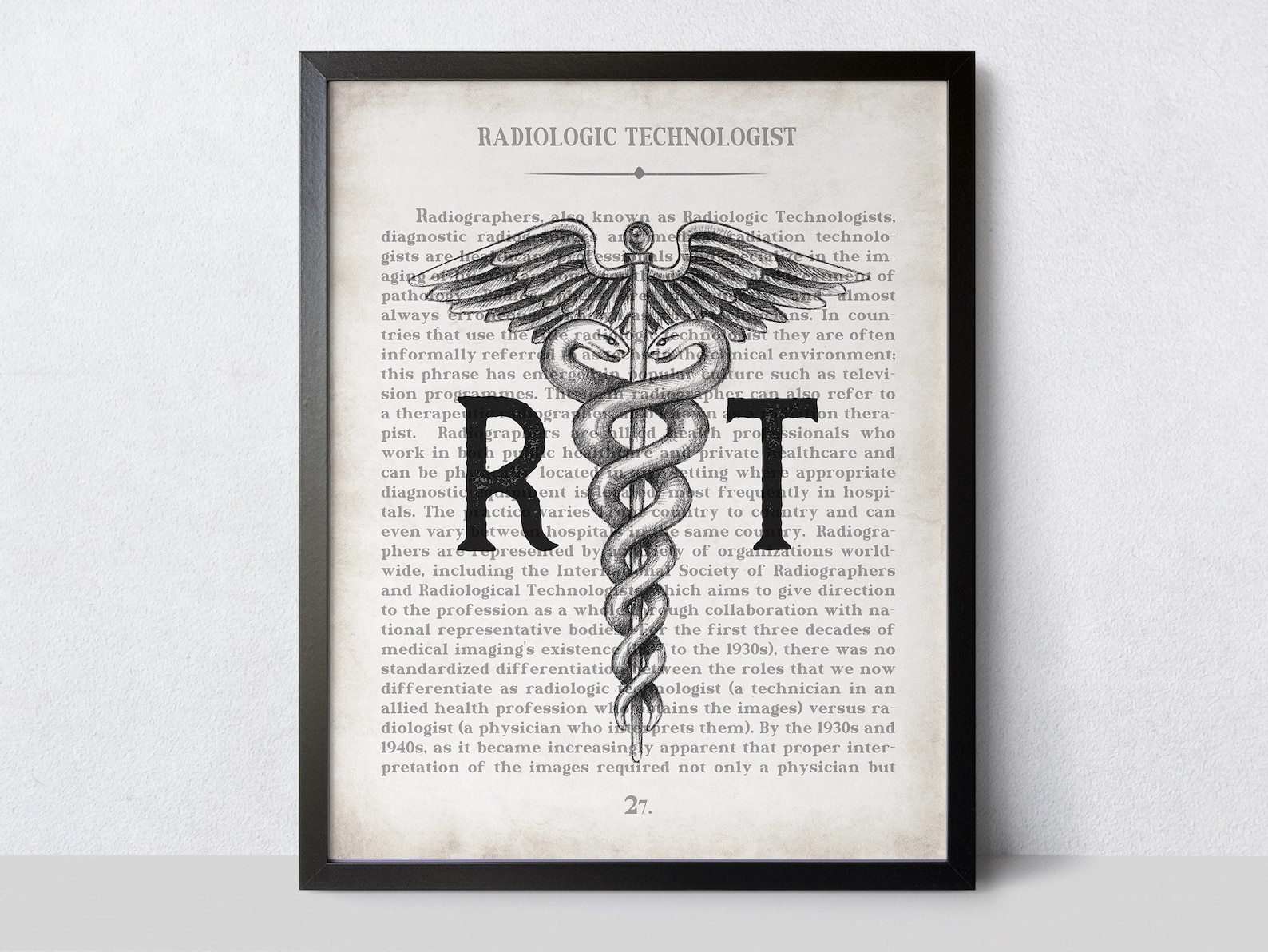 Xray Tech Gift RT Radiology Technologist Art Print Unique - Etsy