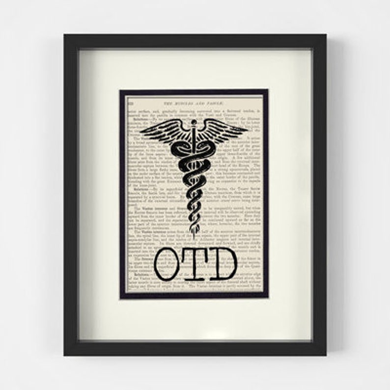 Doctorate of Occupational Therapy OTD Vintage Anatomy Book | Etsy