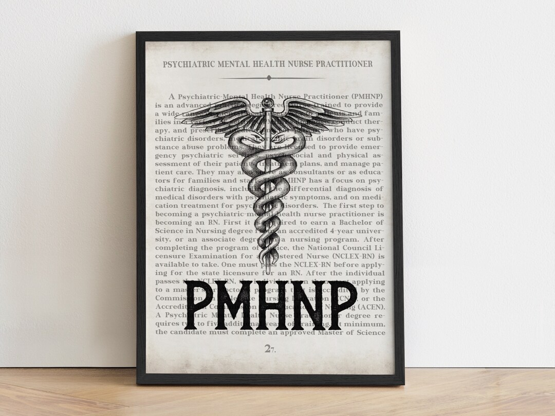 PMHNP Gift Psychiatric Mental Health Nurse Practitioner Art Print Psych ...
