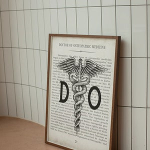 Doctor of Osteopathic Medicine DO Art Print Doctor of Osteopathy ...