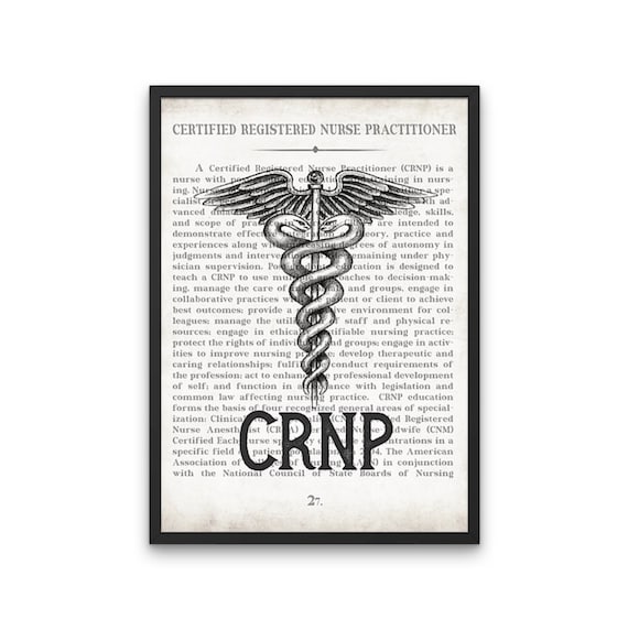 CRNP Art Print Certified Registered Nurse Practitioner - Etsy
