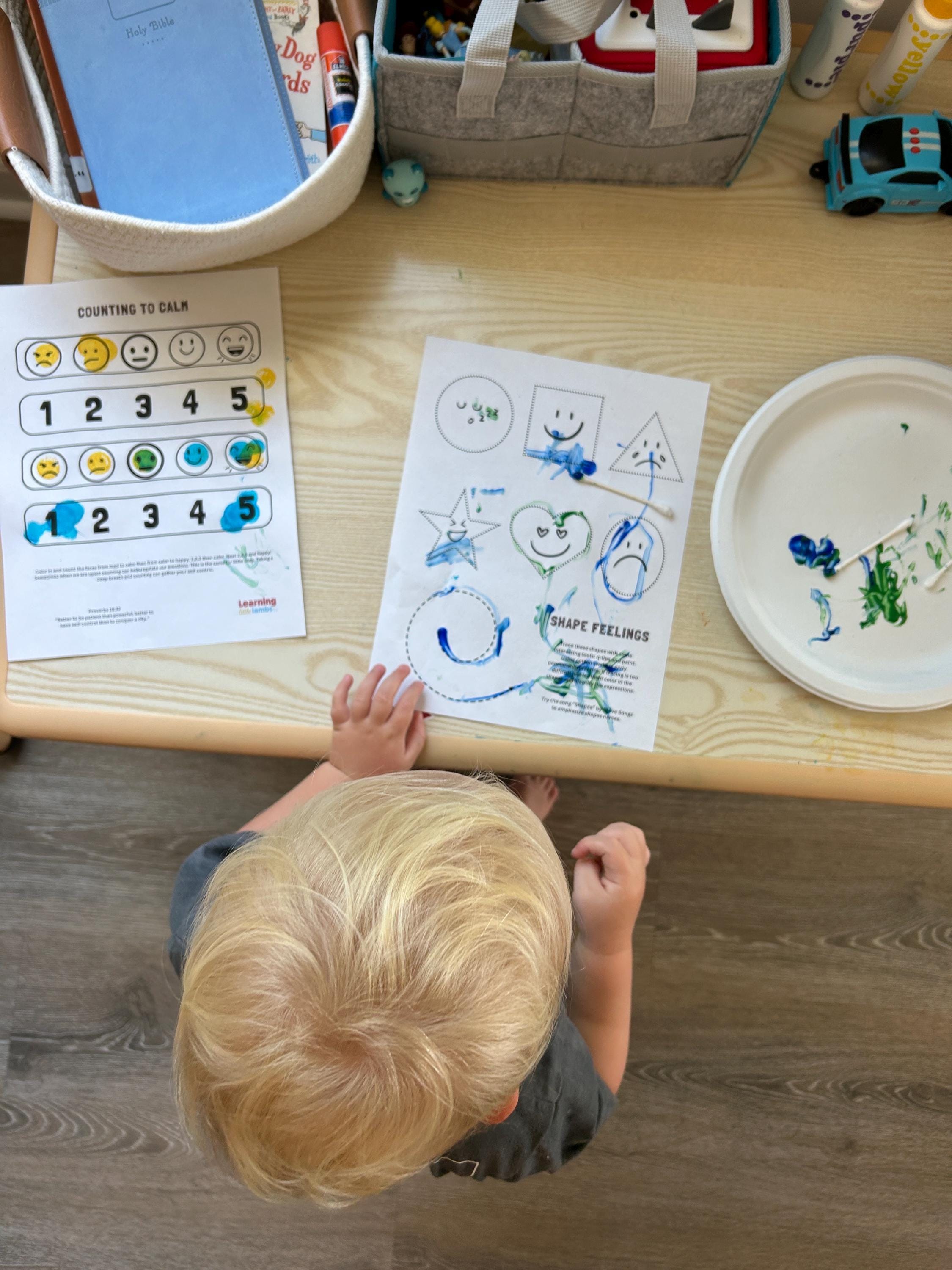 Emotions & Self Control Activity Sheets - Etsy