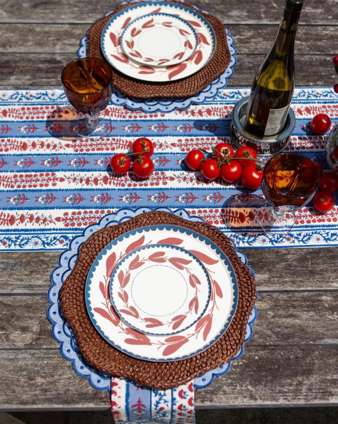 Americano Hors D'oeuvres Paper Plate Set in Multi Print - Etsy