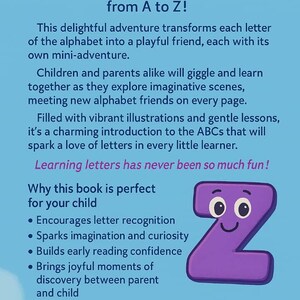 My Fun Alphabet Adventure - Etsy