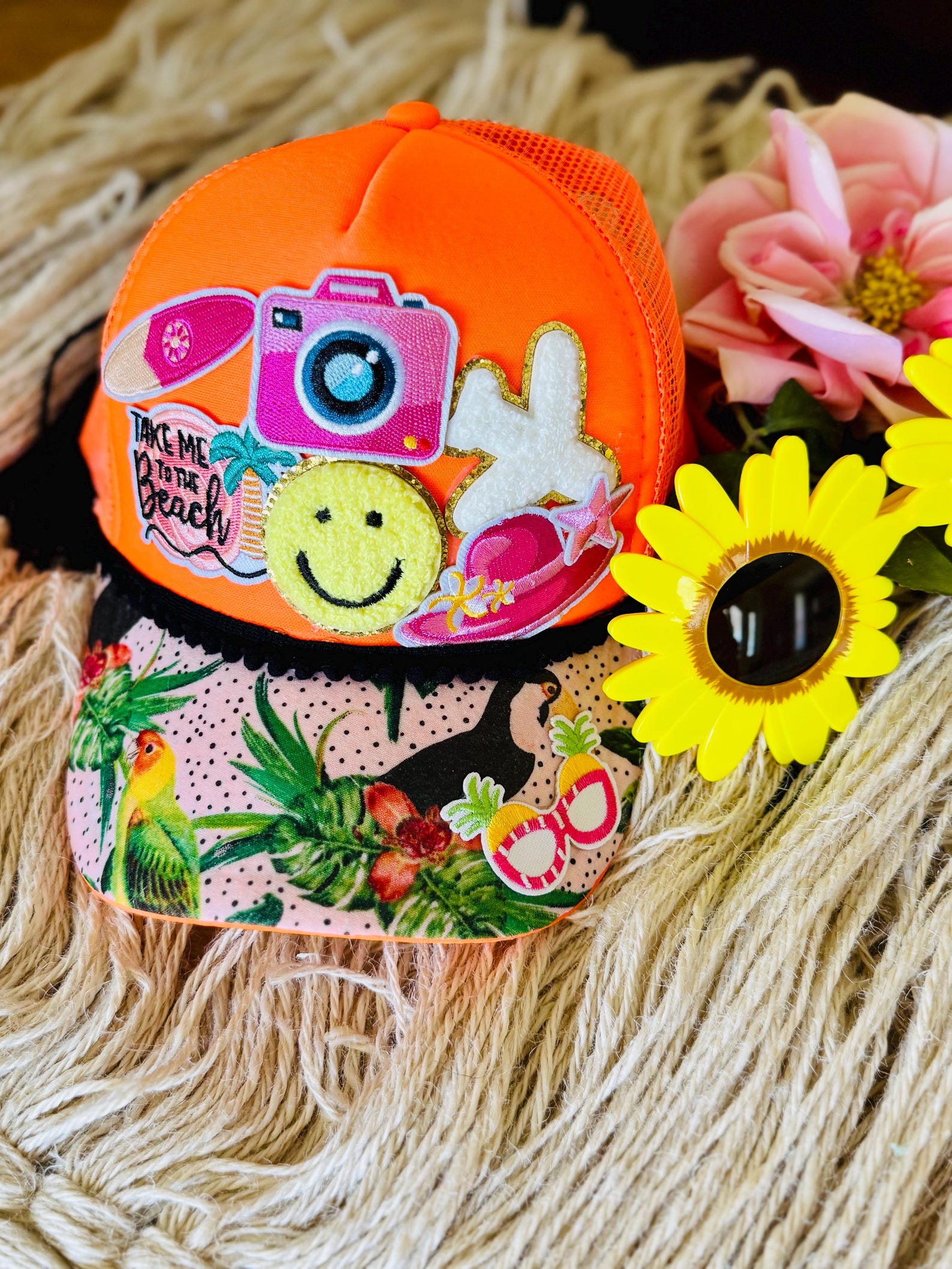 Printable Hat Bill Template | Trucker Hat Craft Pattern | PDF, PNG ...