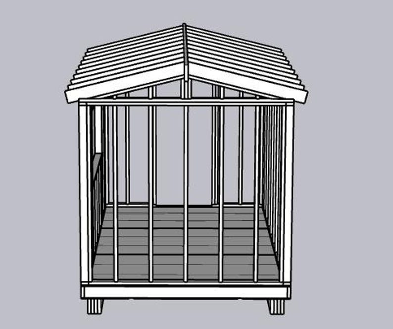 8'-12' Basic Shed/tiny Home Frame 3D Model - Etsy