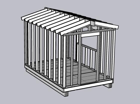 8'-12' Basic Shed/tiny Home Frame 3D Model - Etsy