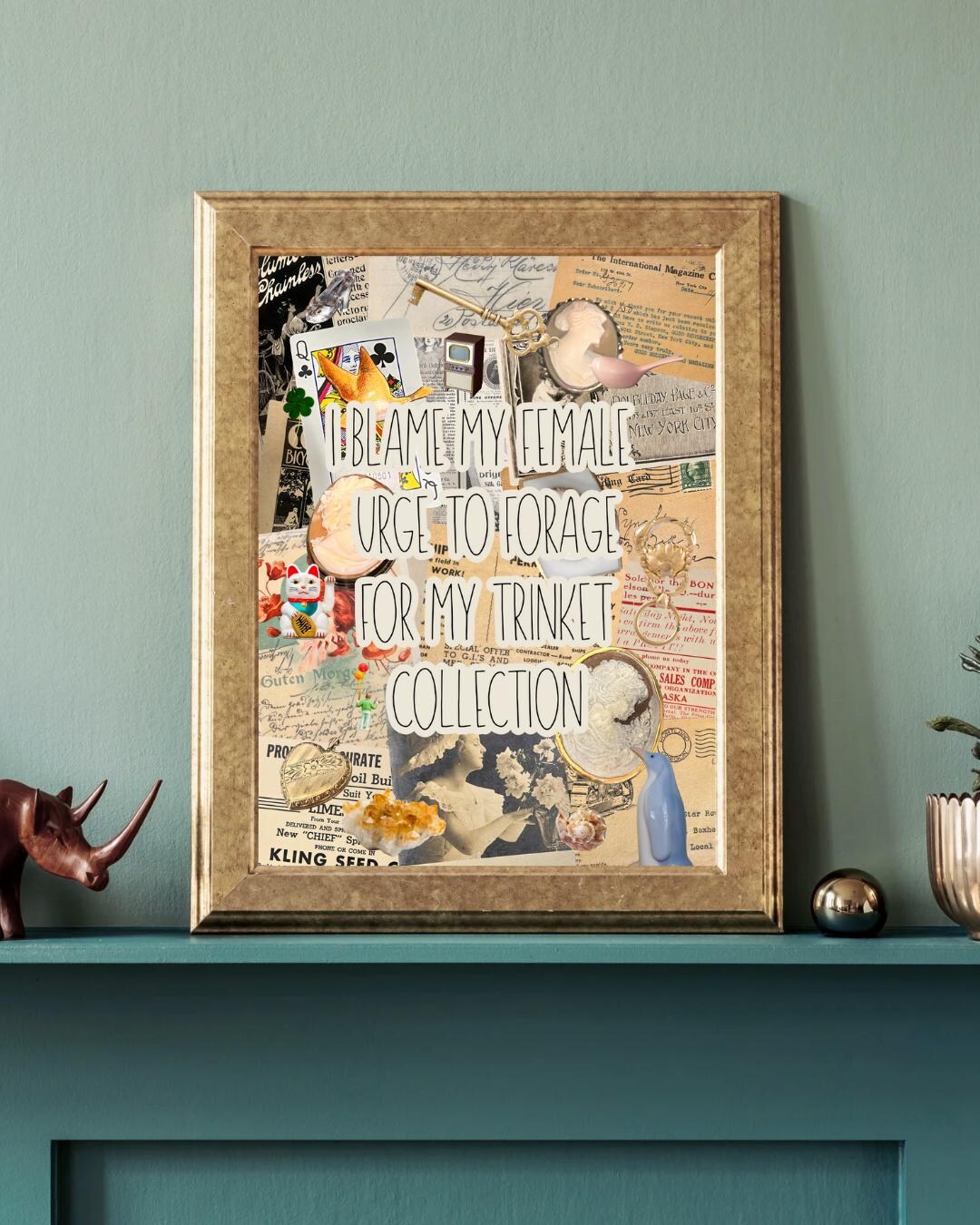 Printable Quirky Trinkets Wall Art – Digital Download Poster for ...