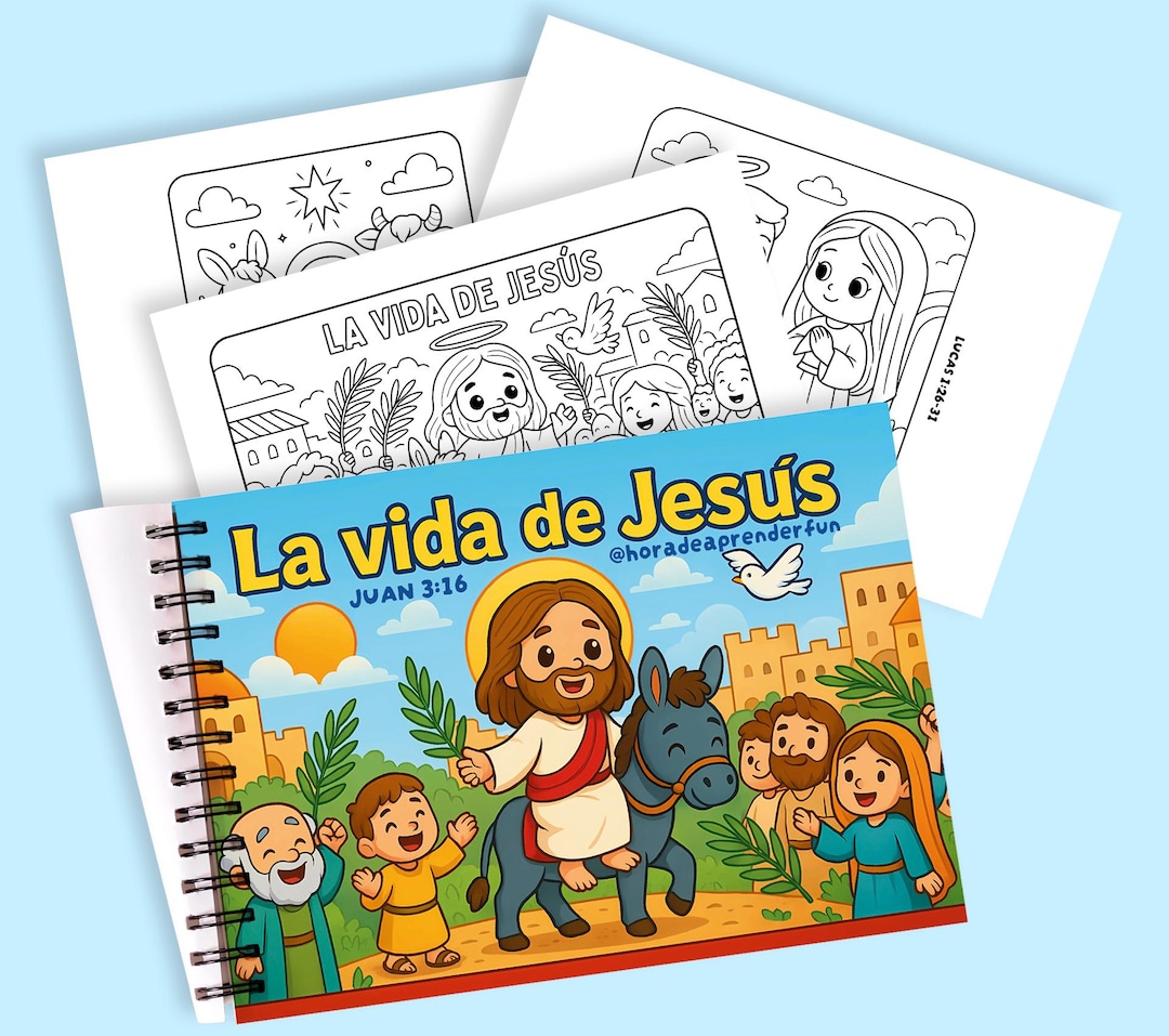 Coloring Book - the Life of Jesus in the Style of Bobbie Goods - Etsy UK