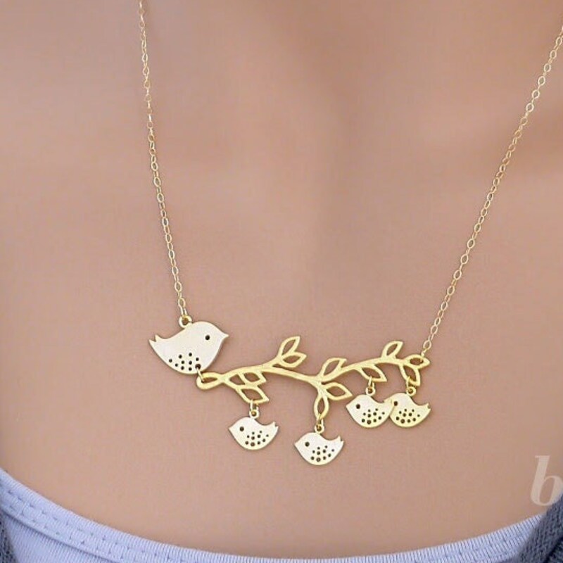 Baby Bird Necklace - Etsy