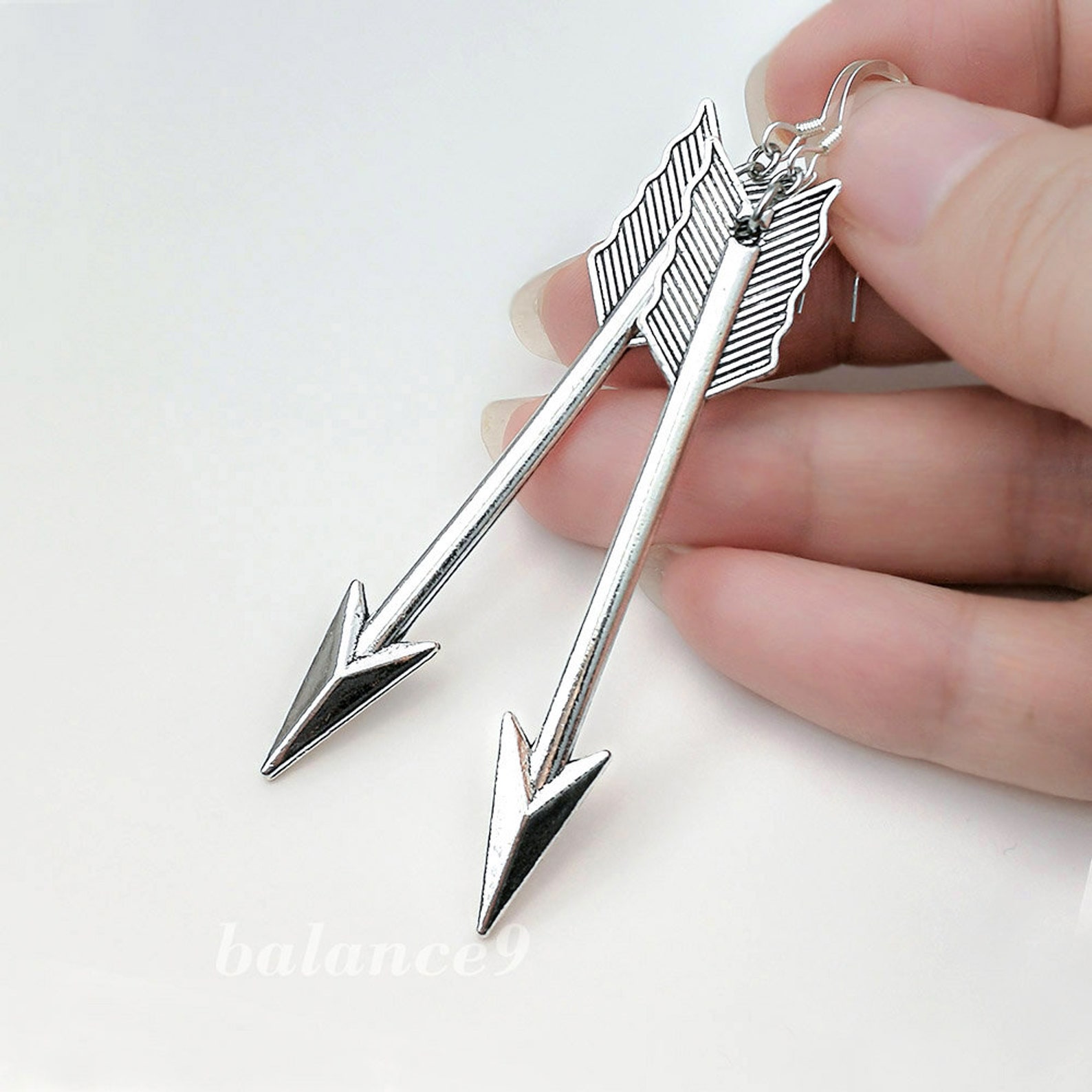 Arrow Pendant Necklace Long Women Arrow Necklace Silver - Etsy