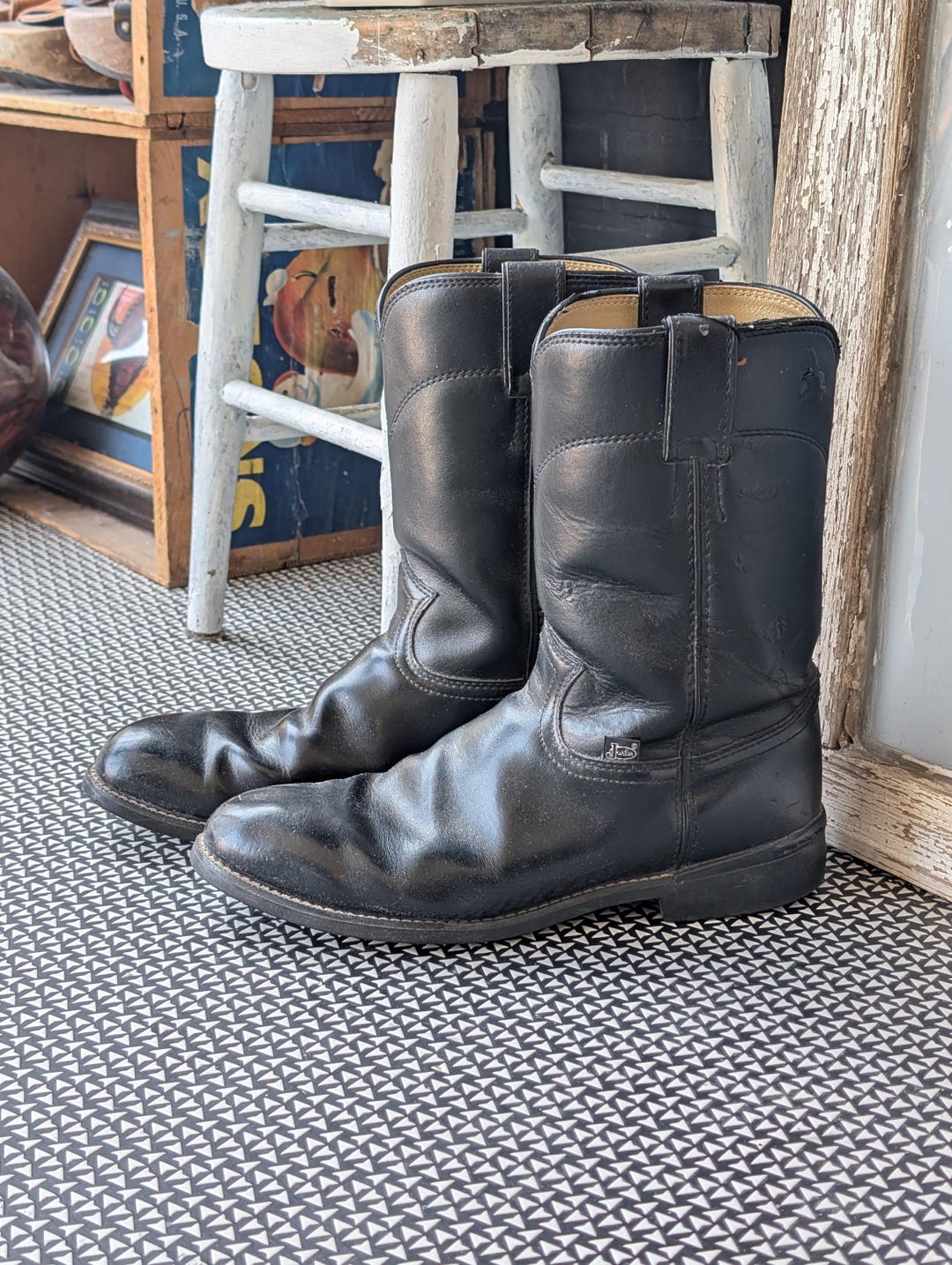 Vintage Justin Boots - Etsy