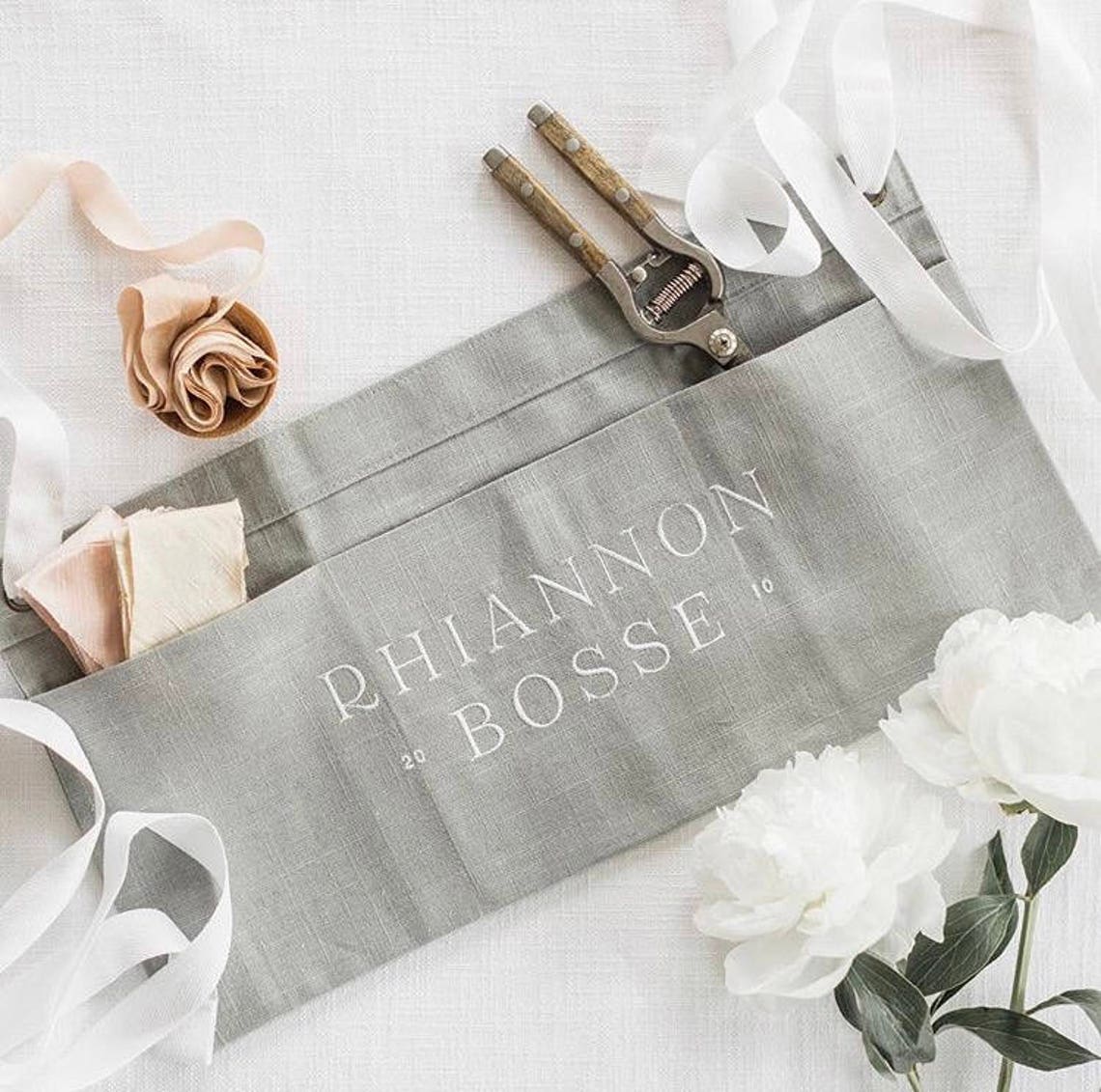 Custom SHORT Half Apron : Vendor Aprons Custom Embroidery | Etsy