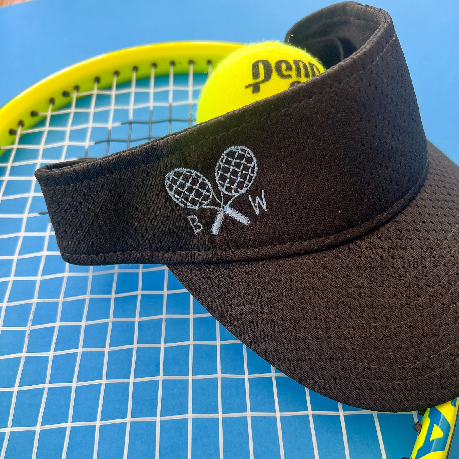 Embroidered Tennis Visors | Monogrammed Visor | Preppy Tennis Team ...