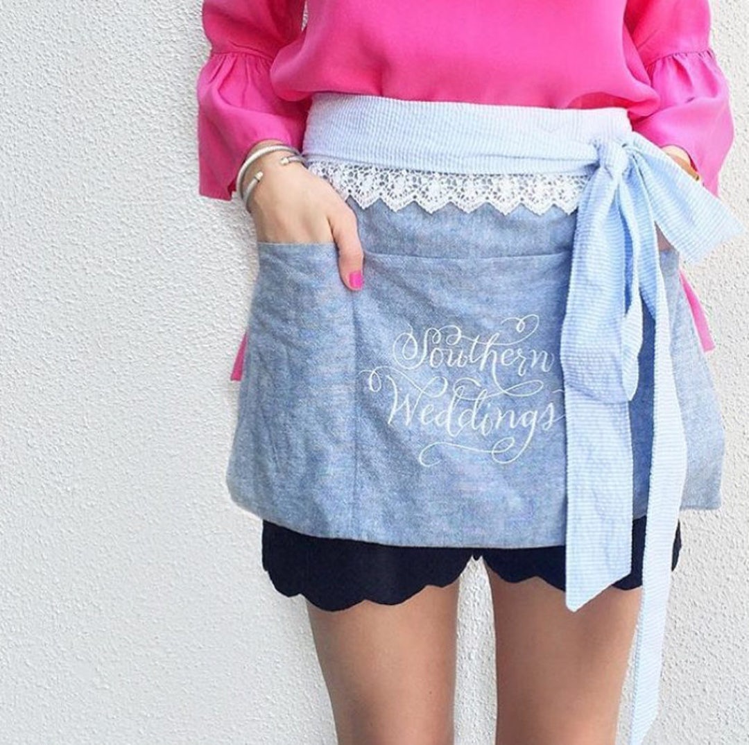 Custom Apron : Vendor Aprons, Custom Embroidery, Wedding Planner Apron ...