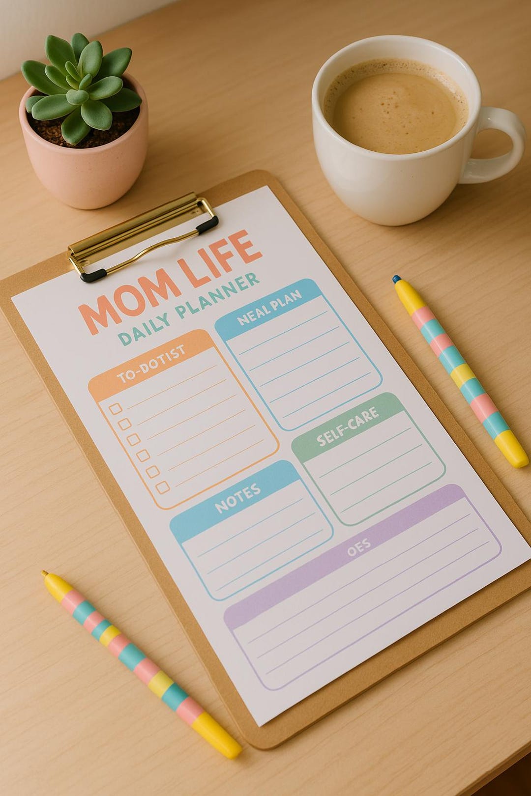 Mom Life Daily Planner – Printable PDF | BL3E Printables - Etsy
