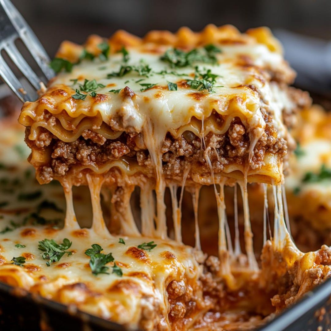 BEST RECIPE for Classic Homemade Lasagna (printable PDF Recipe) - Etsy