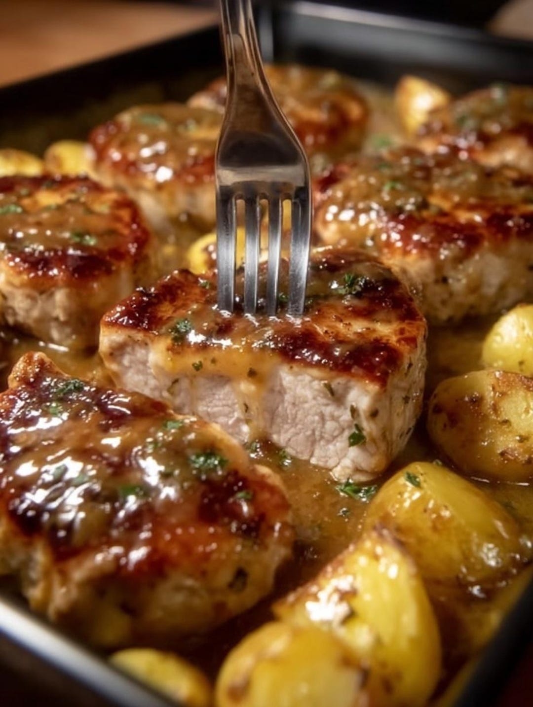 EASY RECIPE for Garlic Butter Pork Medallions With Herb Gravy — Instant ...