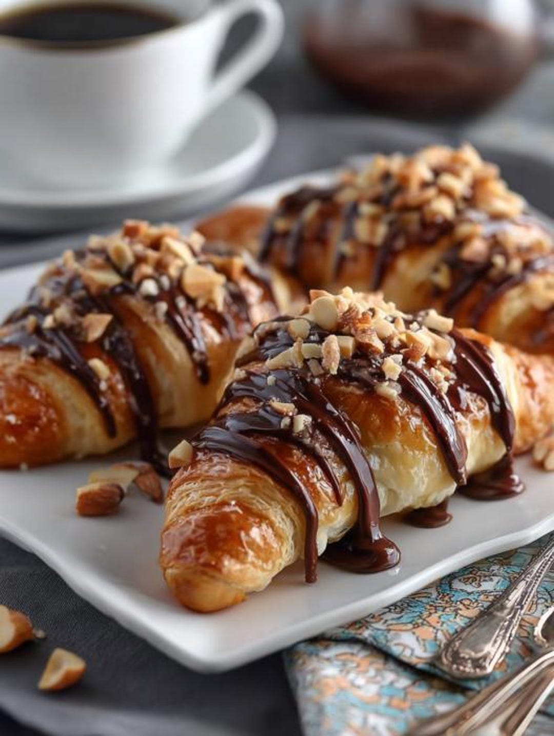Chocolate Hazelnut Croissant Recipe: Bakery-style Brunch (instant ...