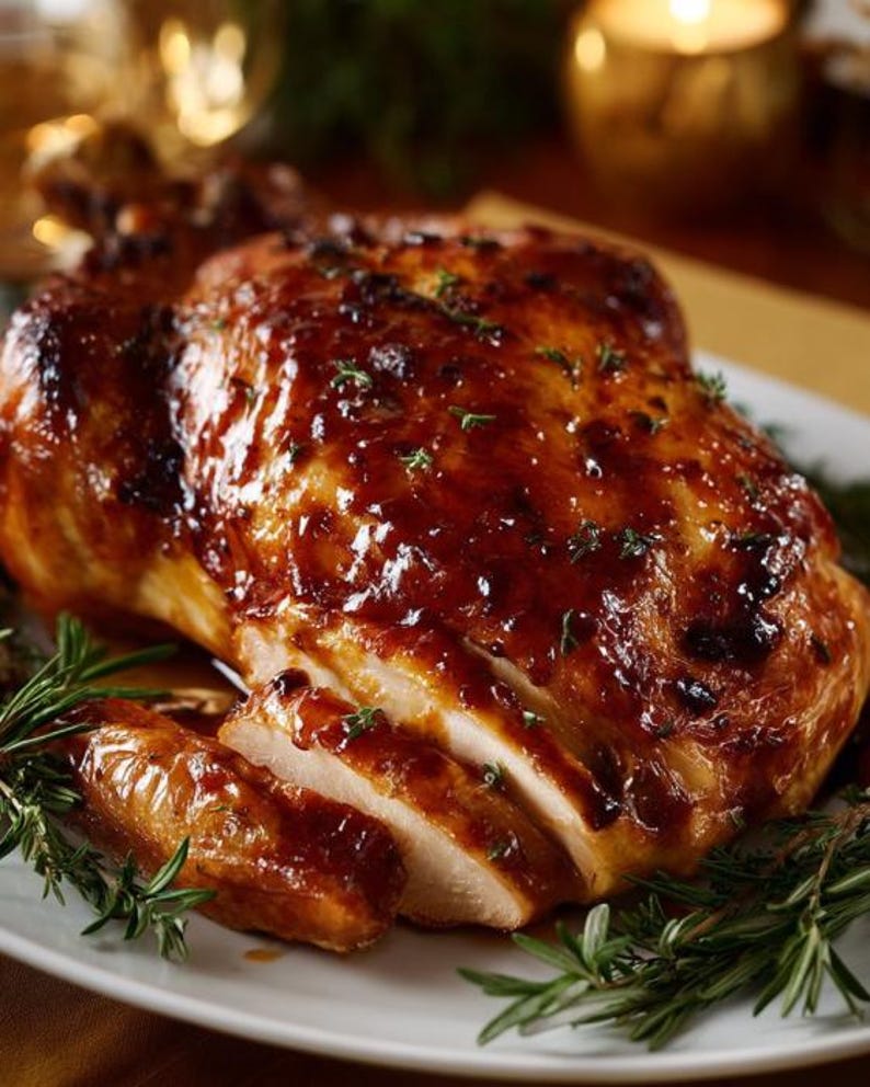 EASY RECIPE for Honey Garlic Roasted Chicken : Fast Printable Dinner ...