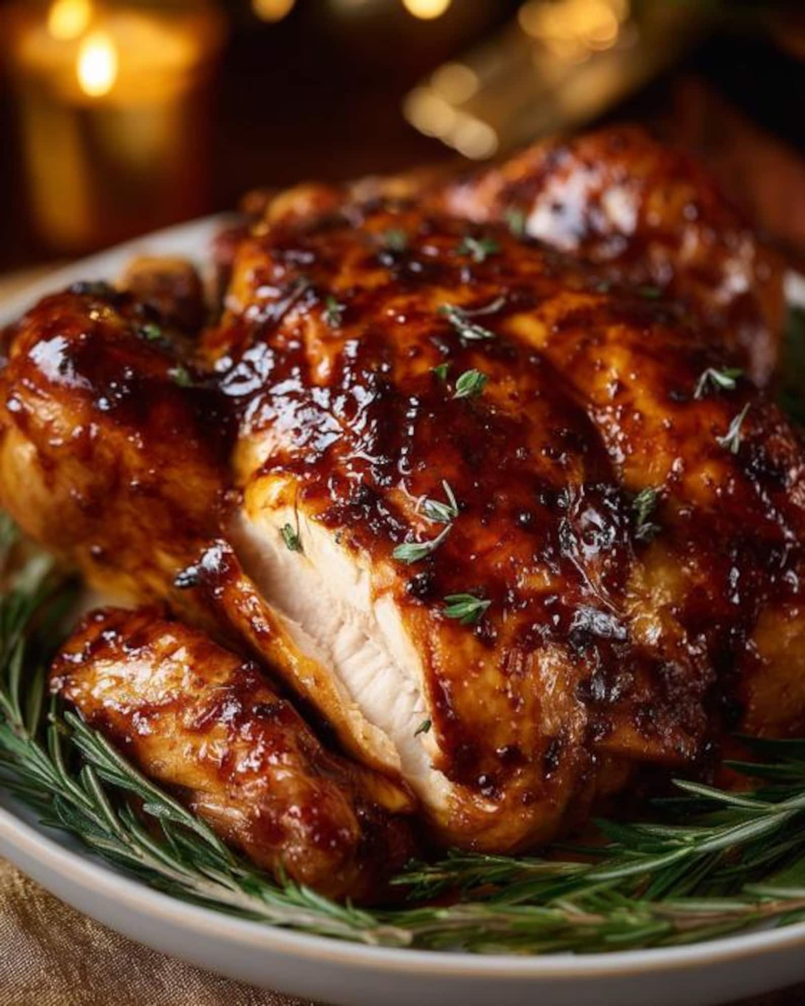 EASY RECIPE for Honey Garlic Roasted Chicken : Fast Printable Dinner ...