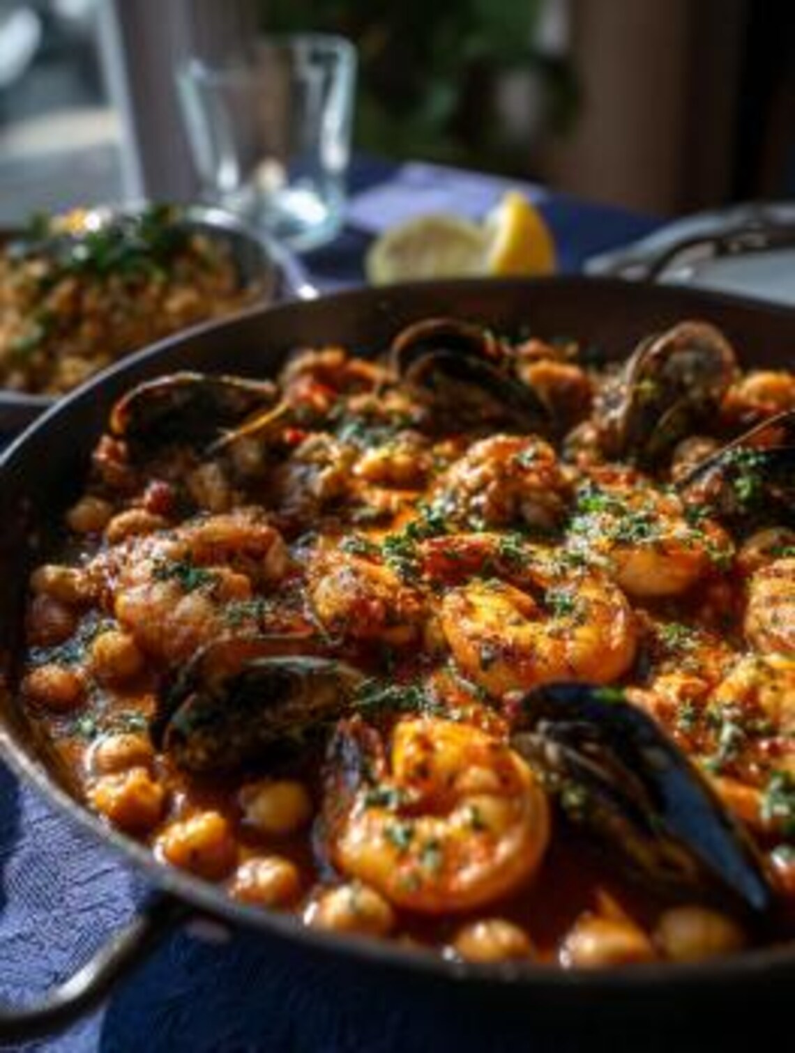 EASY RECIPE for Spanish Seafood Stew : Shrimp, Mussels & Chickpeas (PDF ...