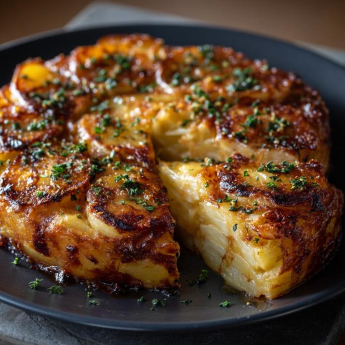 EASY RECIPE for Potatoes Anna : Classic French Potato Cake (printable ...