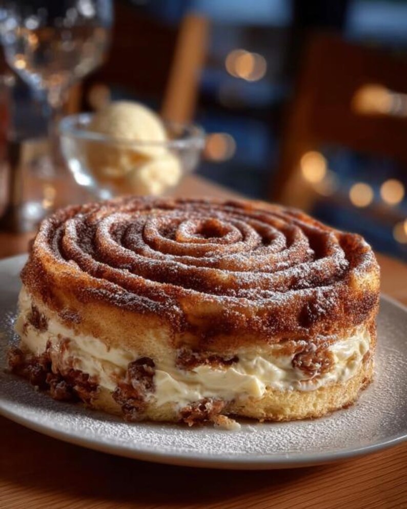EASY RECIPE for Cinnamon Roll Layer Cake : Cream Cheese Frosting ...