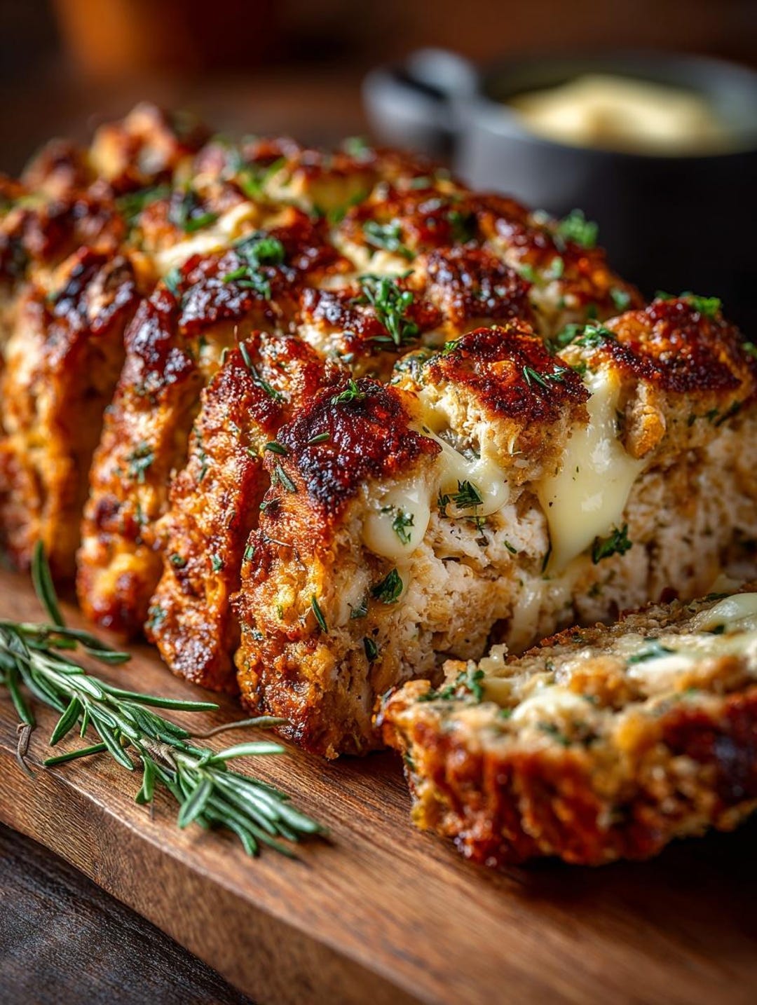 Mozzarella Stuffed Chicken Loaf Recipe – Cheesy Italian Meatloaf ...