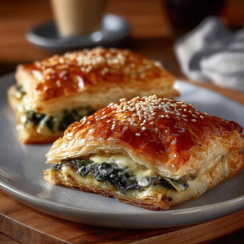 EASY RECIPE for Spinach and Feta Puff Pastry Squares Recipe – -style ...