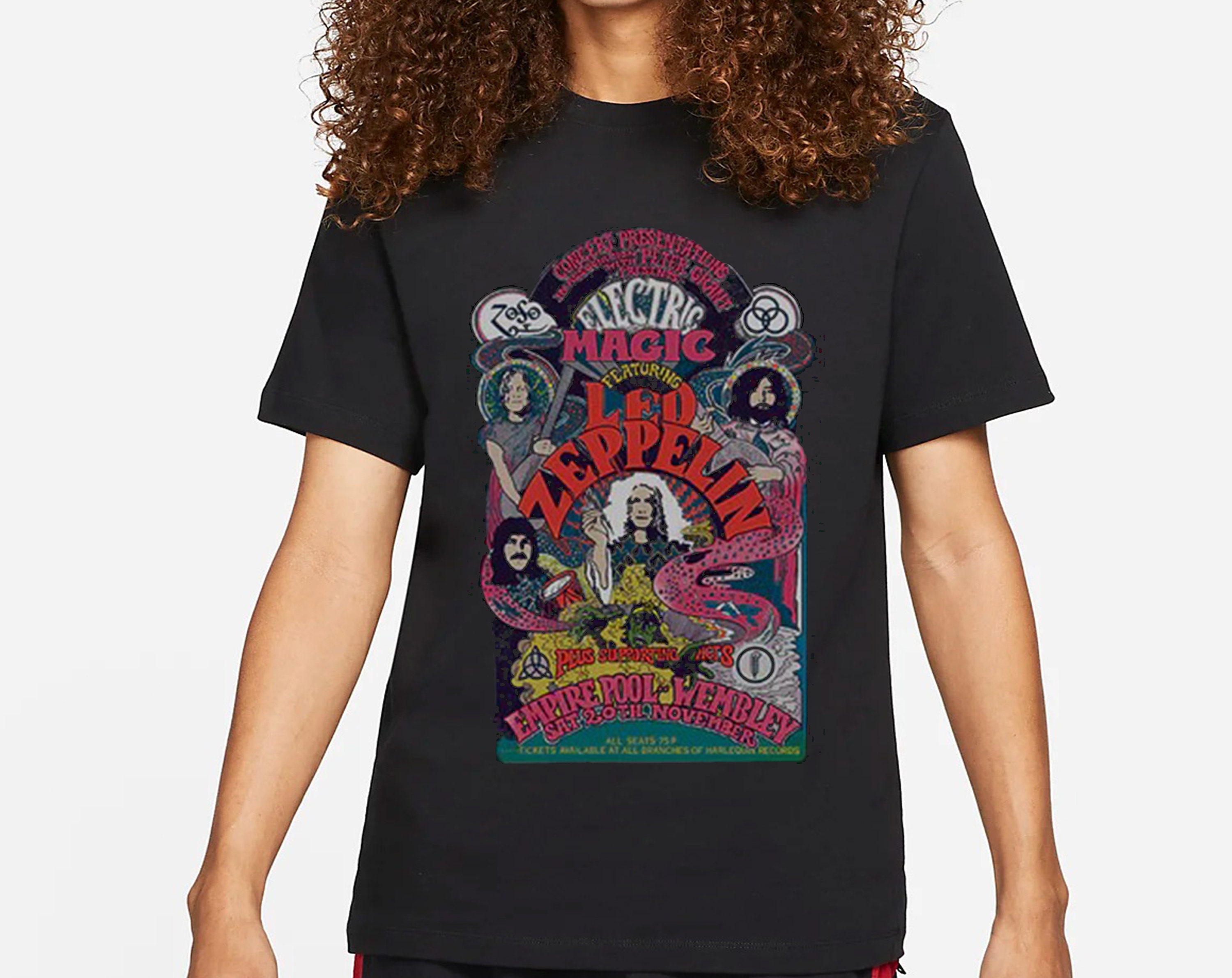 Led zeppelin officially licensed, Led Zeppelin Band Concert Vintage ...