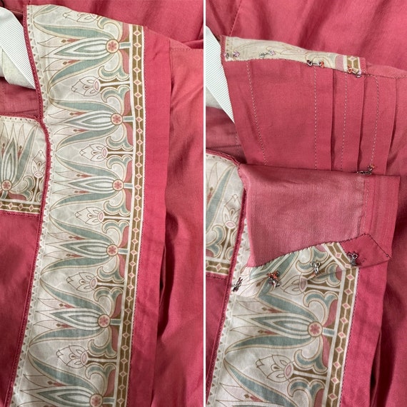 1910's Art Nouveau Trim Cotton Wrapper - Gem