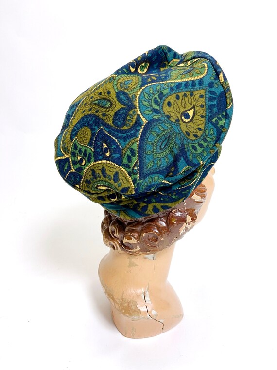 1960s Betmar Paisley Turban Style Hat 22 - Gem