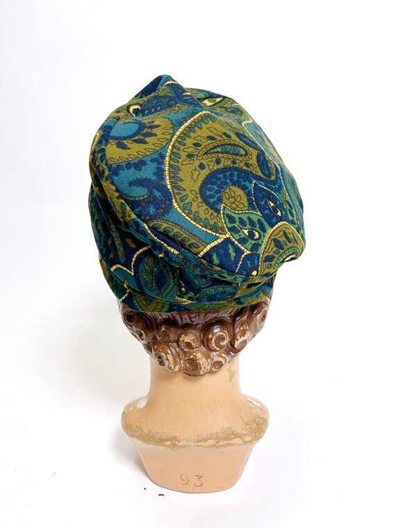 1960s Betmar Paisley Turban Style Hat 22 - Gem
