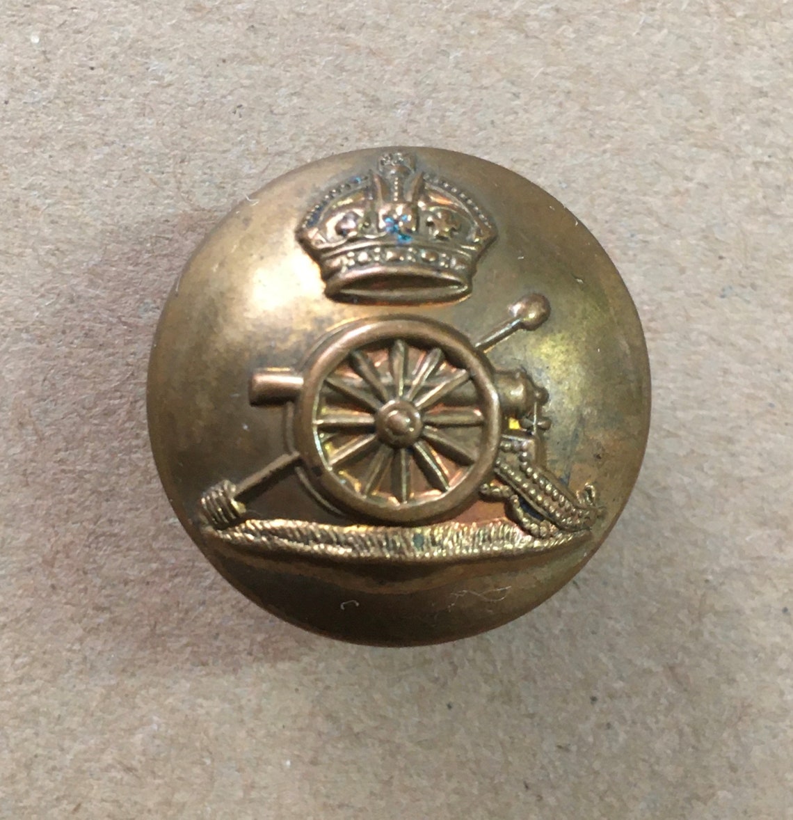 Vintage Royal Artillery Brass Button. Armfield & Co. Ltd. | Etsy